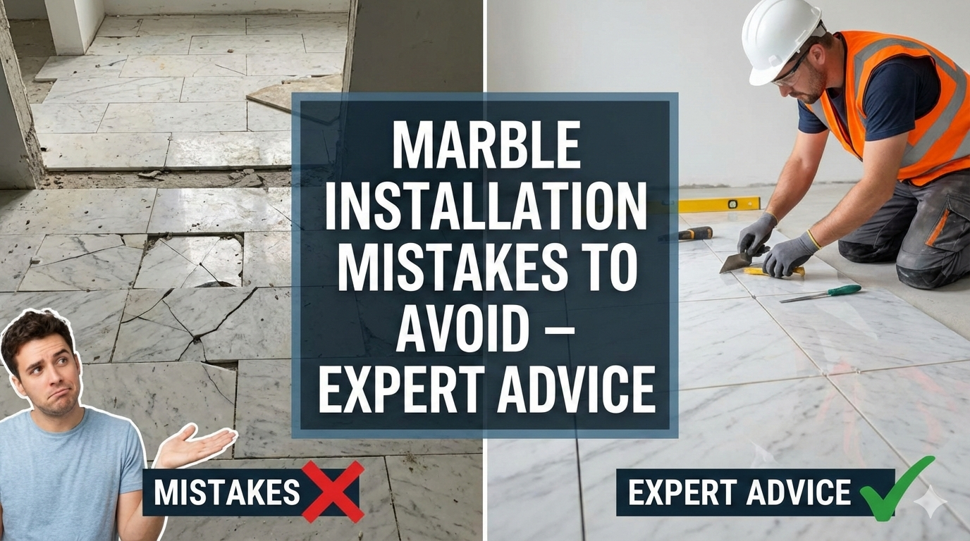 Marble Installation Mistakes to Avoid – Expert Advice - Manish Marble